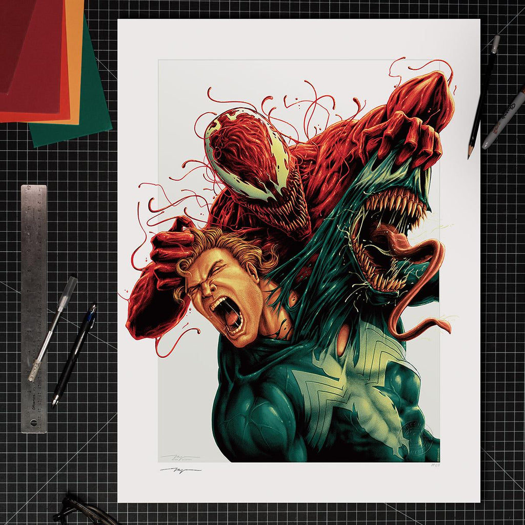 Venom Vs Carnage Drawing