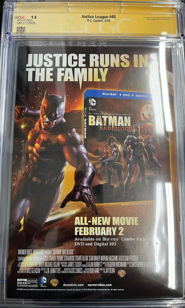cgc-98-signature-series-justice-league-48-signed-by-brad-anderson-jason ...
