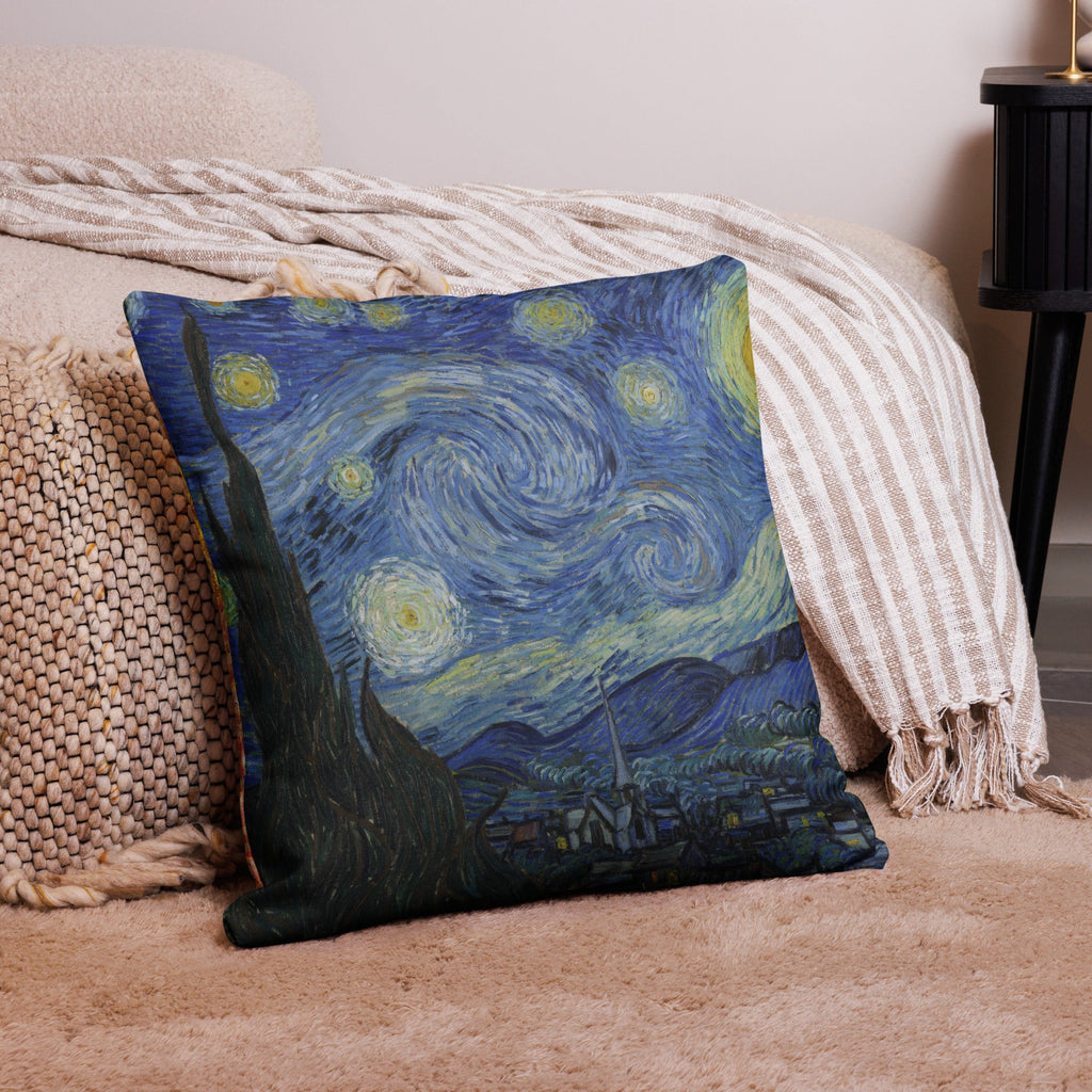 pillow-vincent-van-gogh-the-starry-night-self-portrait-with-straw-hat ...