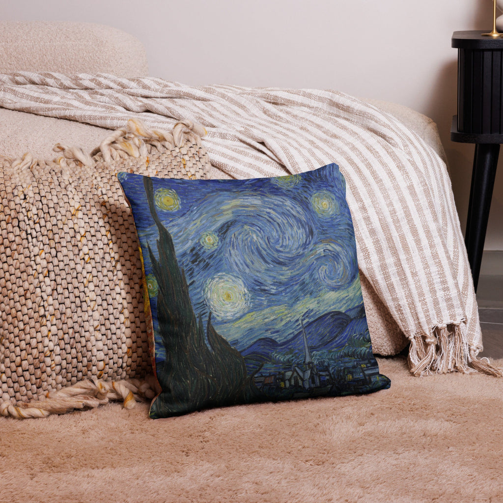 Home › Pillow: Vincent Van Gogh: The Starry Night & Self-Portrait with ...