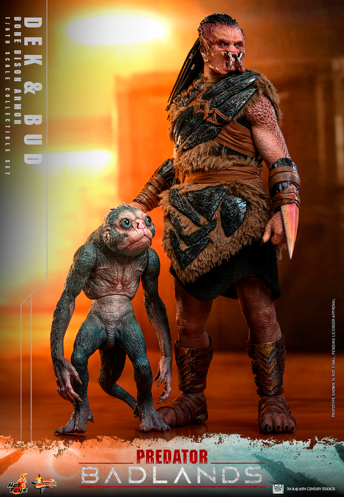 PRE-ORDER: Hot Toys Predator: Badlands: Dek (Bone Bison Armor) and Bud