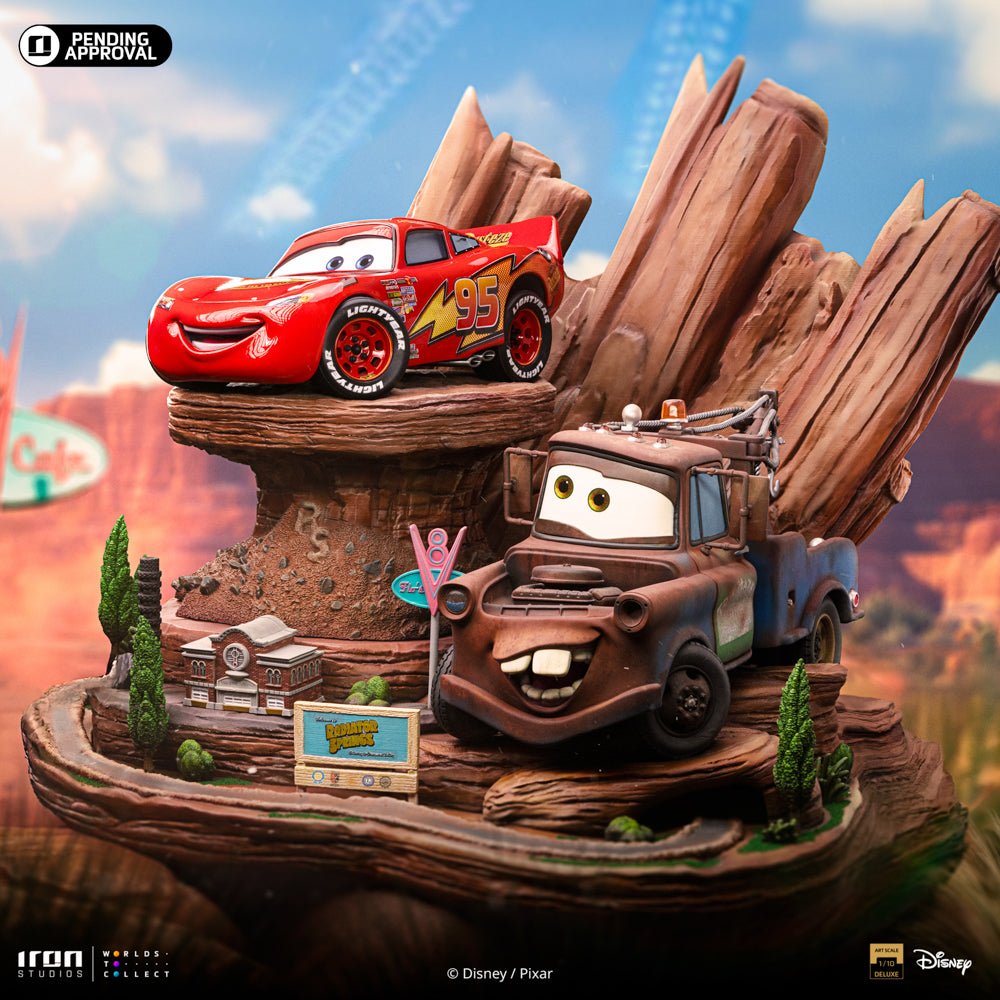 pre-order-iron-studios-cars-lightning-mcqueen-tow-mater-deluxe-art ...