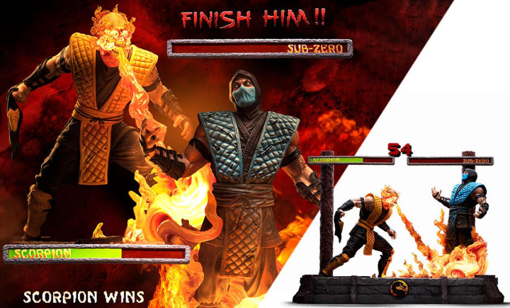 PRE-ORDER: Iron Studios Mortal Kombat: Fatality Scorpion vs Sub-Zero D