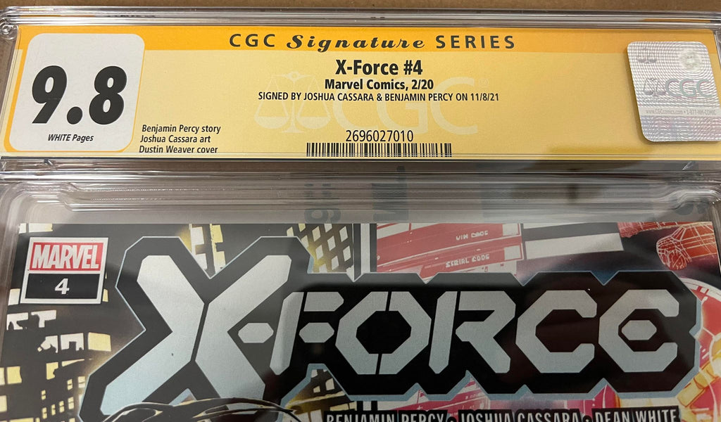cgc-98-signature-series-x-force-4-signed-by-joshua-cassara-benjamin ...