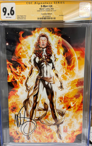 CGC Signature Series 9.6 X-Men #24 Virgin Cover Variant Signed by Mark ...