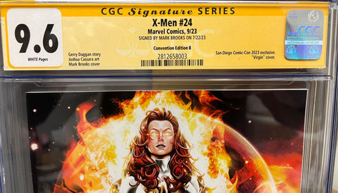 CGC Signature Series 9.6 X-Men #24 Virgin Cover Variant Signed by Mark ...