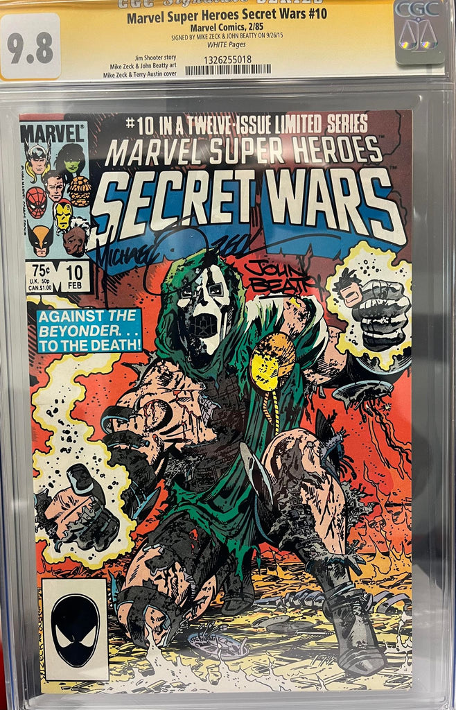 Home › CGC Signature Series 9.8 Marvel Super Heroes Secret Wars Signed ...